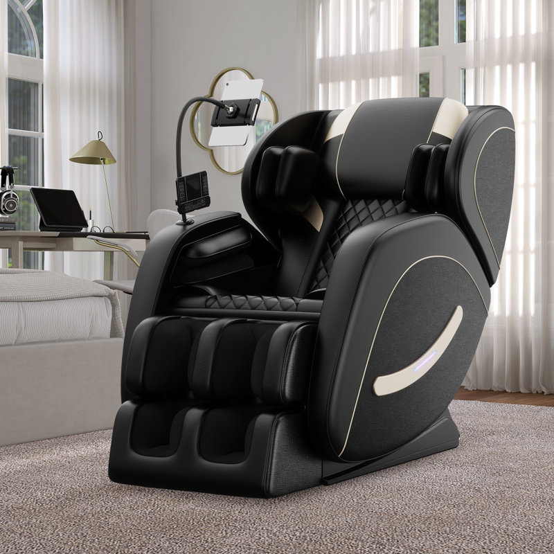 Inbox Zero Relaxation Full Body Heated Massage Chair Zero Gravity Bluetooth And Phone Holder Wayfair